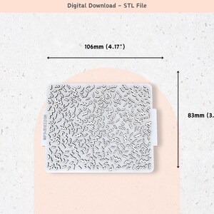 Clay Texture Mat: Unique Embossing Stamp STL File (digital Download) - Etsy