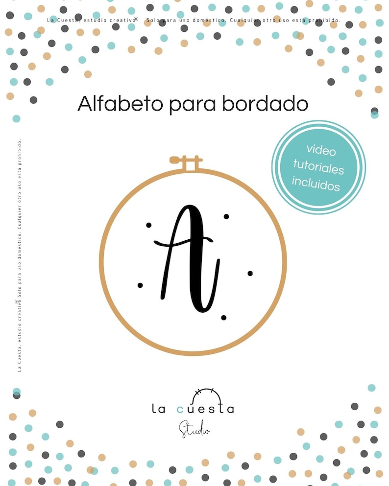 Patrones De Bordado En PDF Para Bordar Letras a Mano Para Principiantes ...