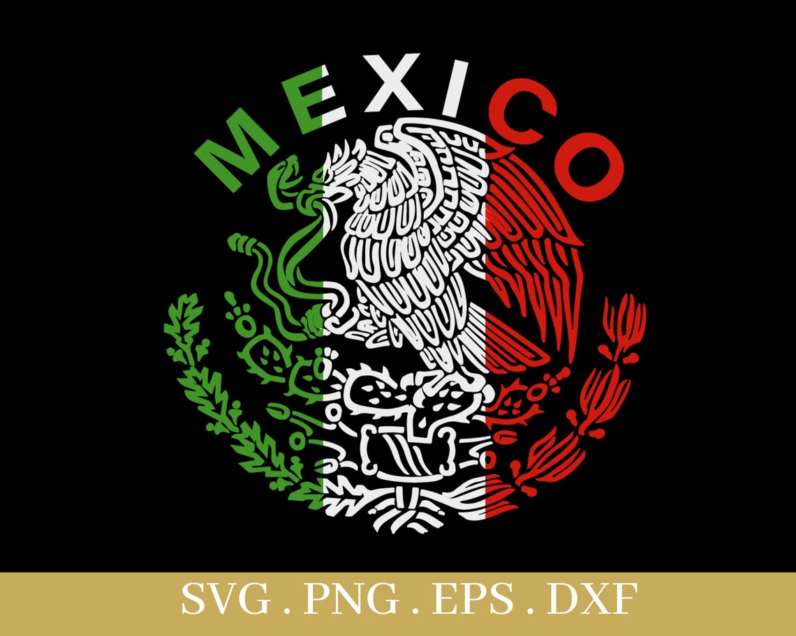 México SVG Escudo de Armas de México SVG Águila svg Bandera - Etsy México