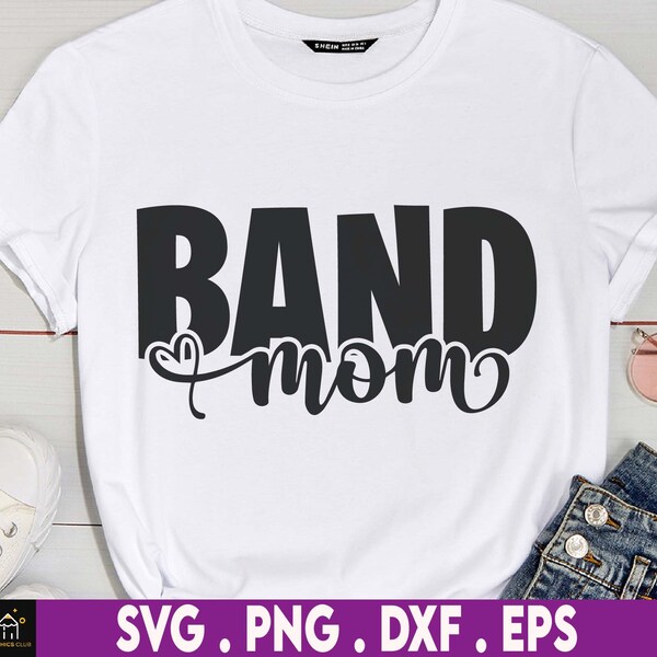 Band Mom Svg - Etsy