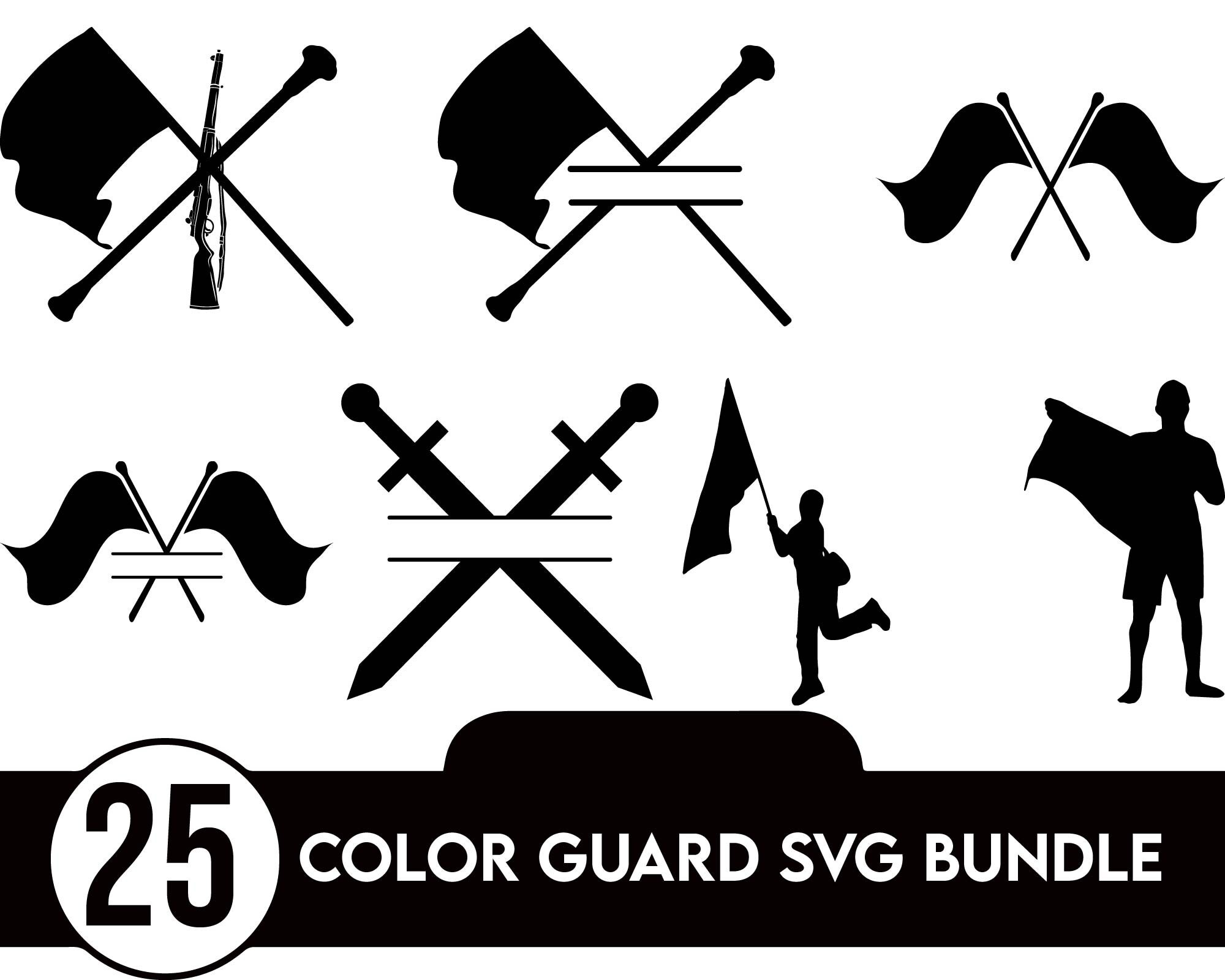 Color Guard Svg Bundle Color Guard Svg Color Guard Flag - Etsy Canada