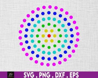 Rainbow Polka Dot International Dot Day Svg Png, Happy Dot Day Svg ...