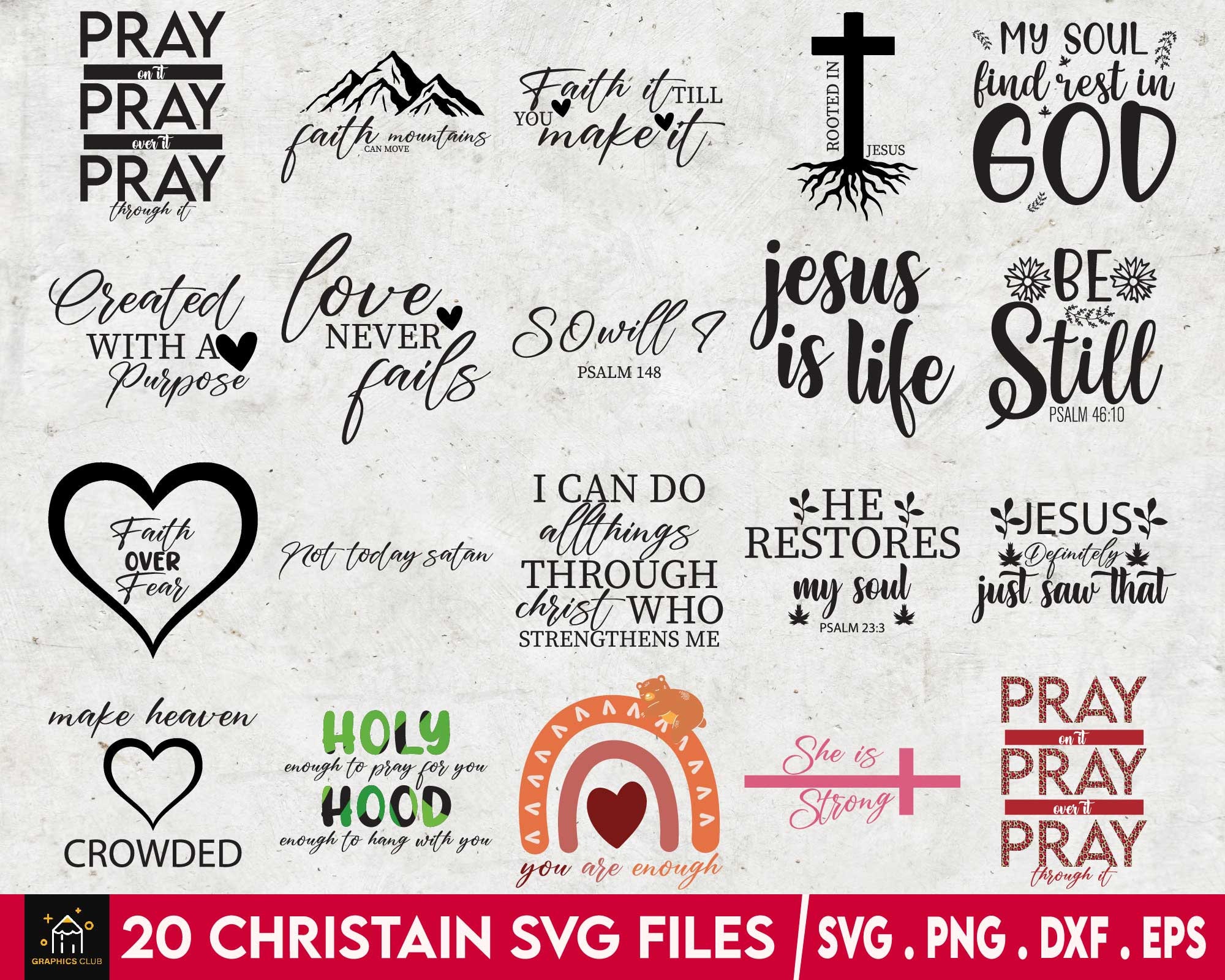 Christian Svg Bundle Bible Verse Svg Religious Svg Bundle - Etsy
