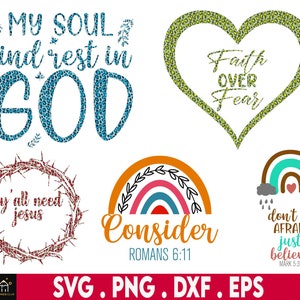 Christian Svg Bundle, Bible Verse Svg, Religious Svg Bundle, God Svg ...