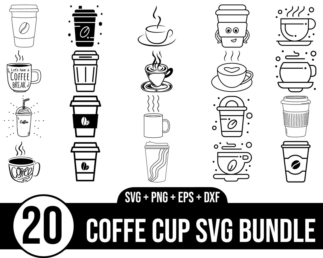 Coffee Svg Bundle, Coffee Cup Svg, Coffee Mug Svg, Coffee Clipart ...