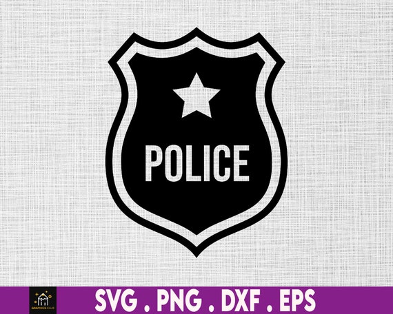 Police Badge SVG, PNG, AI, EPS, DXF Files For Cut Projects, 47% OFF