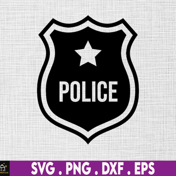 Police Badge Svg - Etsy