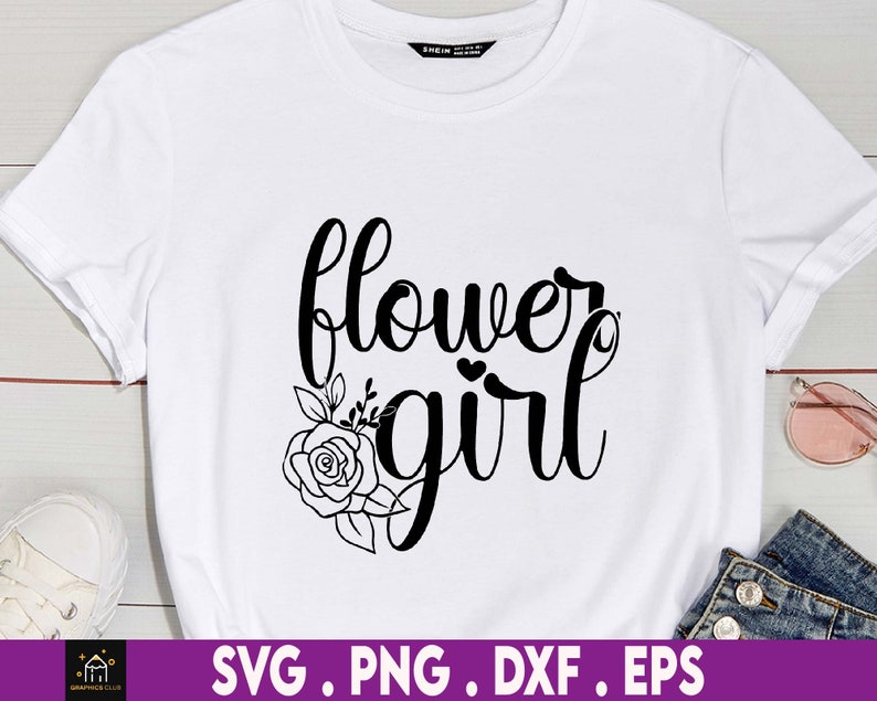 Flower Girl Svg Wedding Shower Svg Instant Digital Download - Etsy
