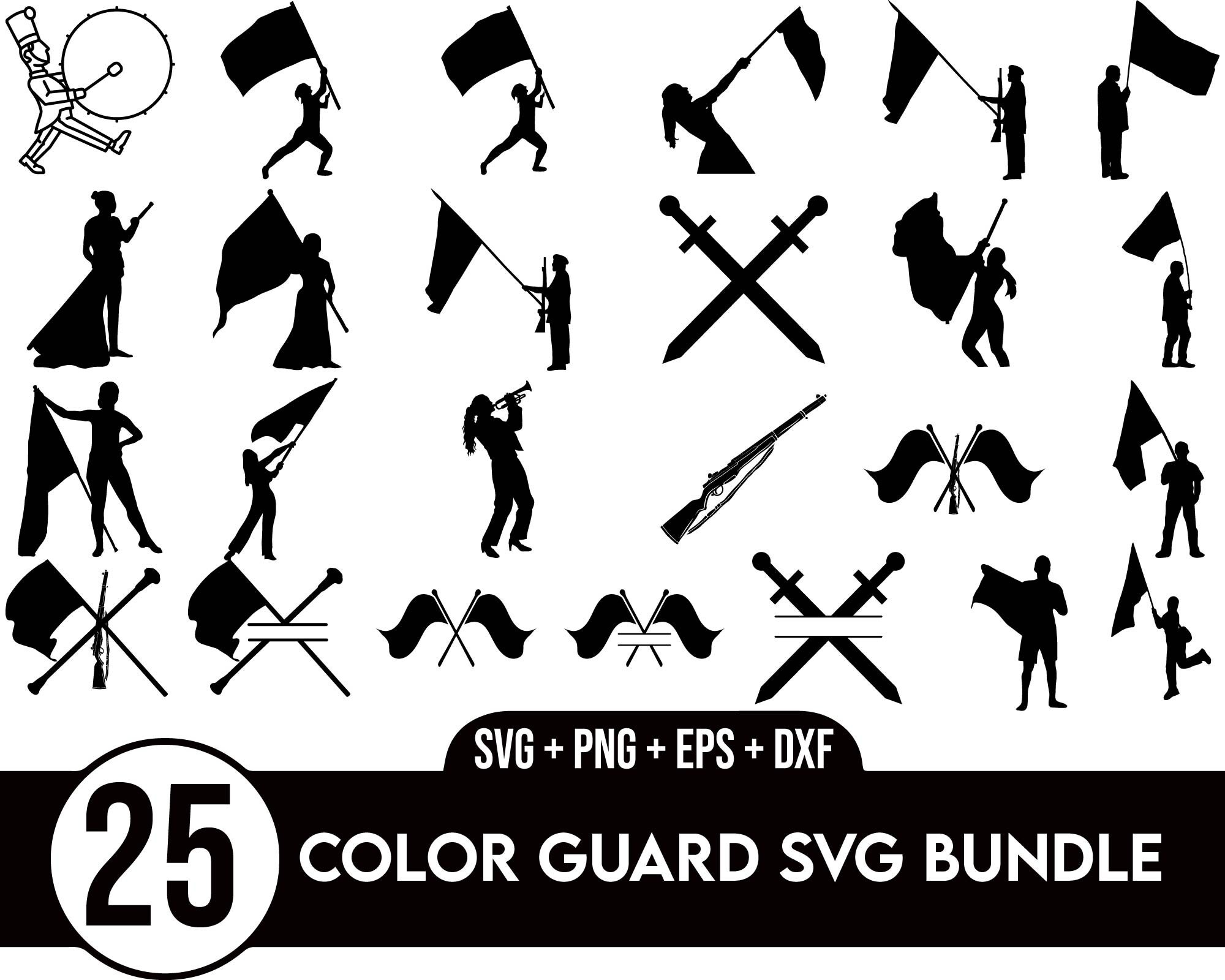 Color Guard Svg Bundle Color Guard Svg Color Guard Flag - Etsy Canada