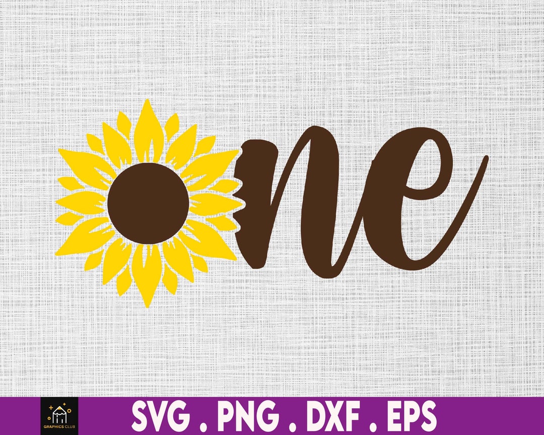 Sunflower One Svg, 1st Birthday Svg, First Birthday Svg, Autism Svg ...