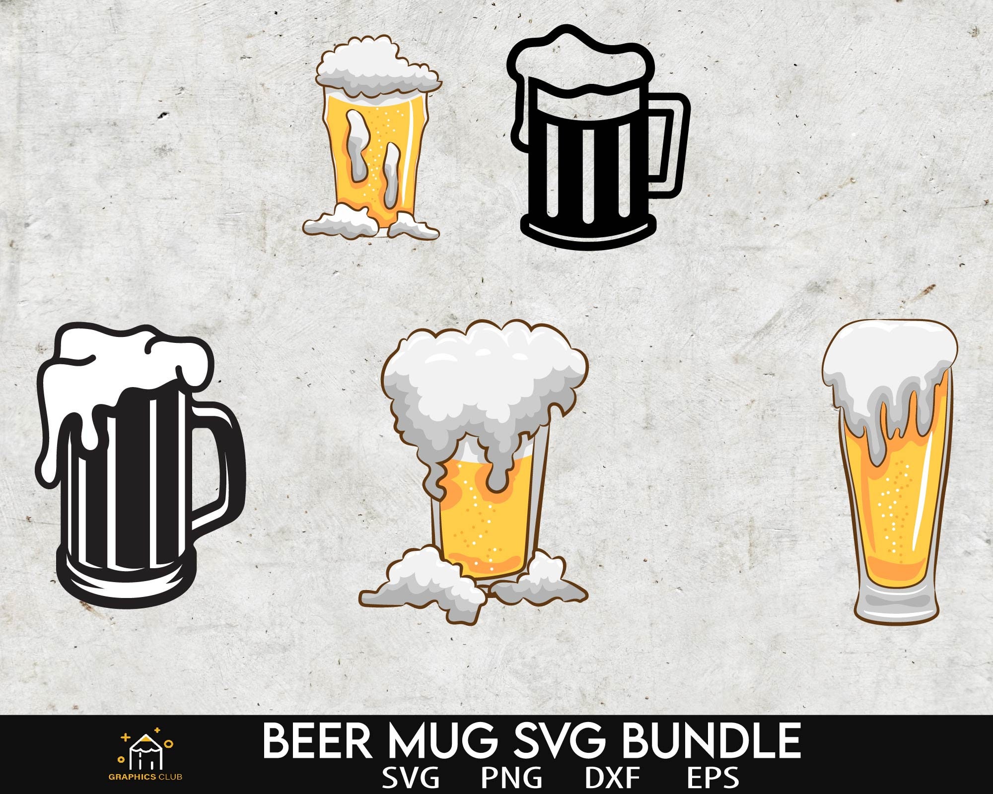 BEER MUG SVG Bundle Alcohol Svg Beer Clipart Beer Keg Svg - Etsy Canada
