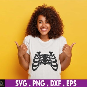 Halloween Skeleton Gaming Controllers Svg Png Haloween Gamer - Etsy