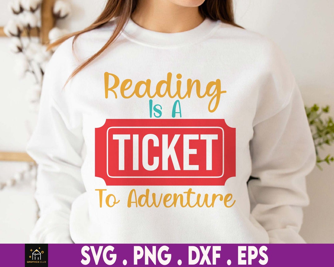 Reading is A Ticket to Adventure Svg Read Across America - Etsy
