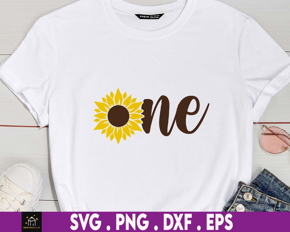 Sunflower One Svg 1st Birthday Svg First Birthday Svg - Etsy