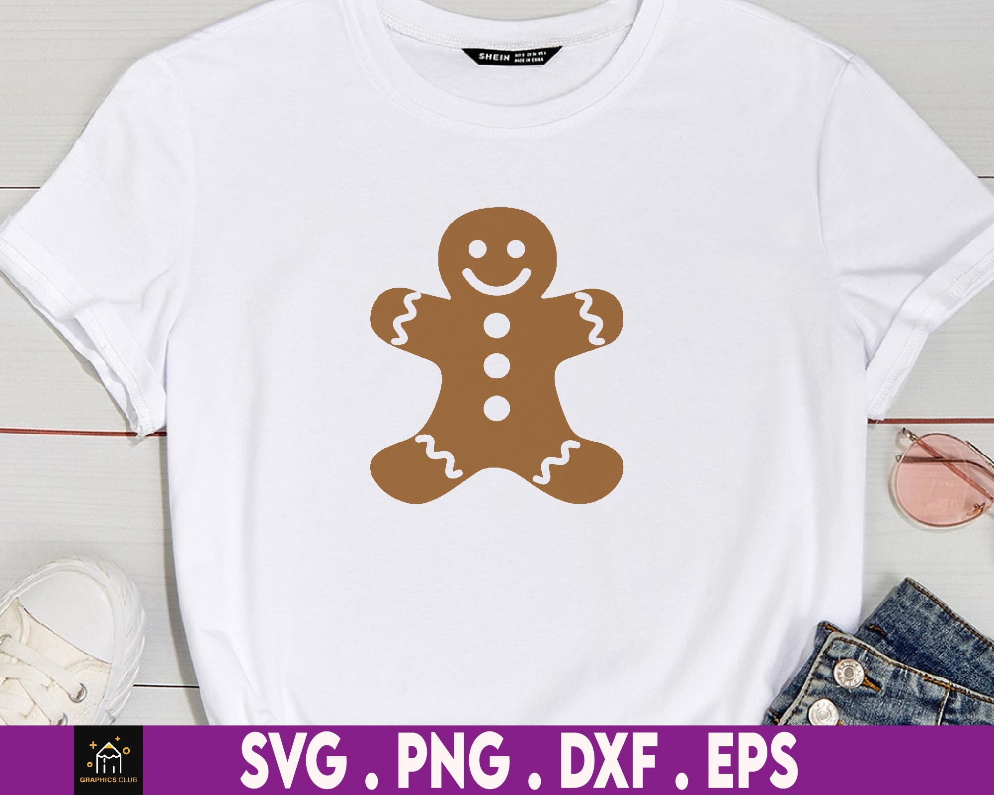 Gingerbread Man Svg Christmas Svg Baking Svg Digital Etsy