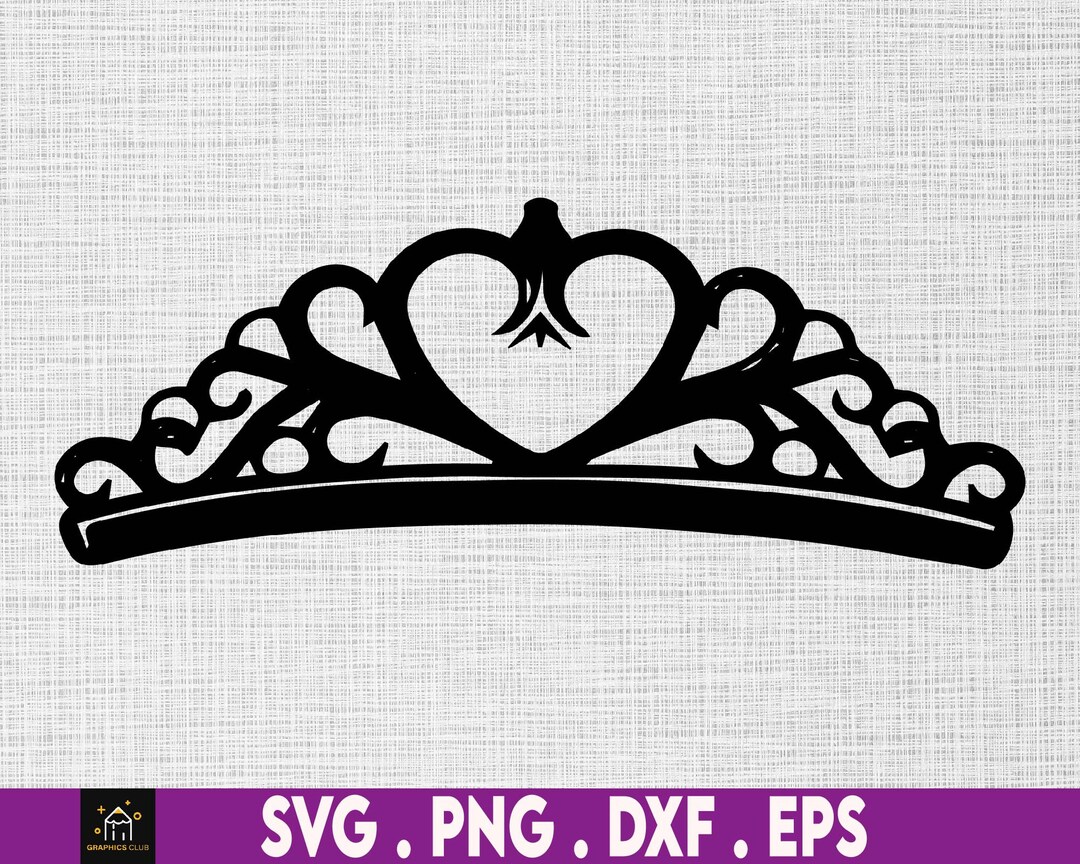 Tiara Princess Crown Svg, Princess Svg, Crown Svg, Instant Digital ...