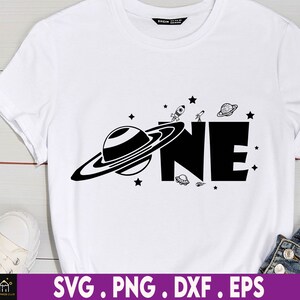 Space Birthday Svg, 1st Birthday Svg, First Birthday Png, One Year Baby ...