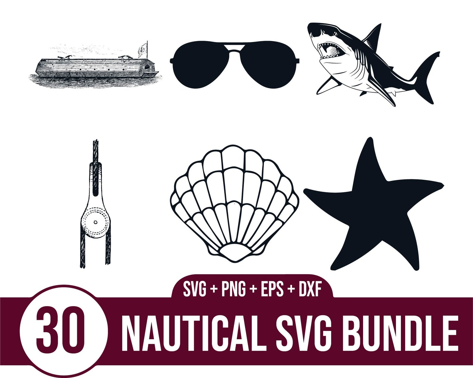 Nautical Svg Bundle Nautical Svg Beach Svg Boat Svg Anchor - Etsy