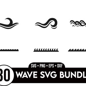 Wave Svg Bundle, WAVE SVG, Wave Svg Cut Files for Cricut, Wave Clipart ...