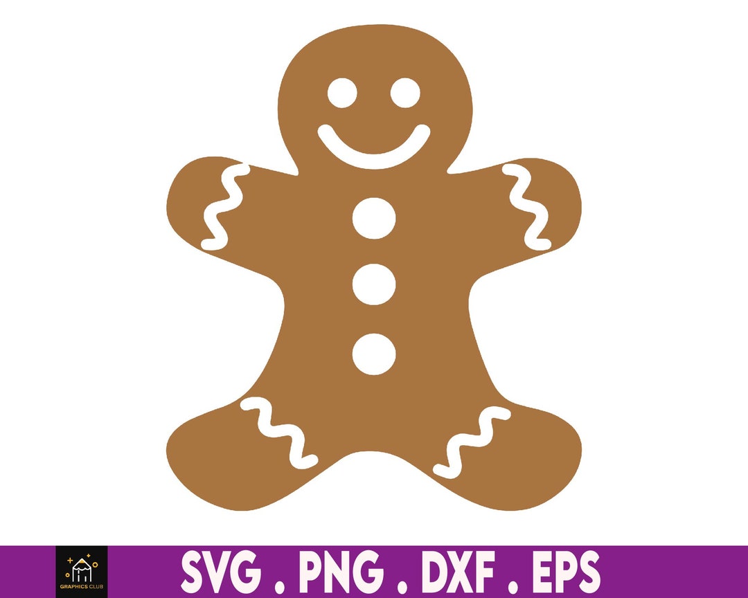 Gingerbread Man Svg, Christmas SVG, Baking SVG, Digital Download Files ...