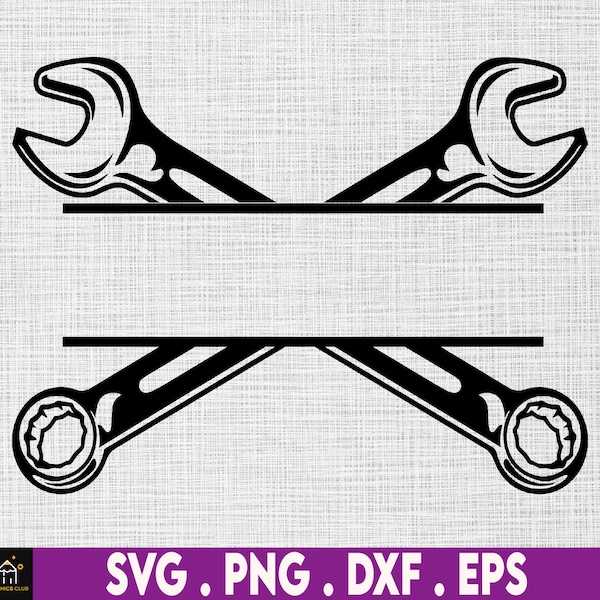 Crossed Wrenches Svg - Etsy
