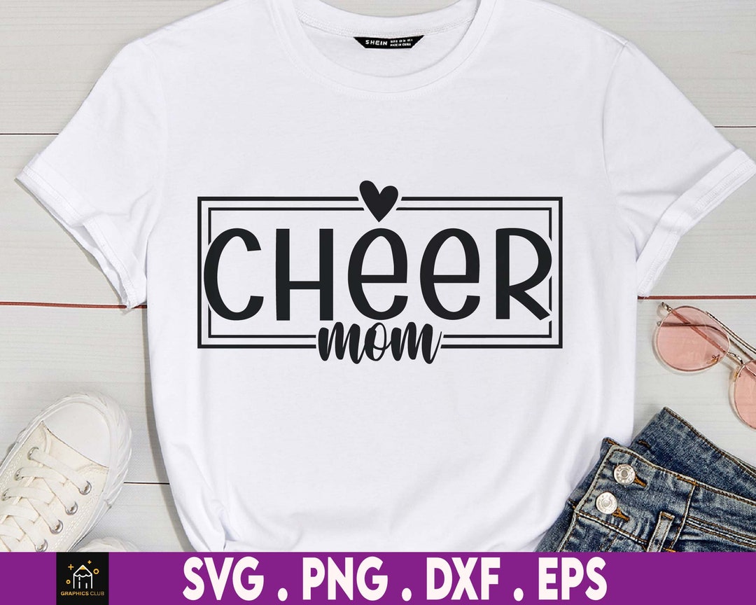 Cheer Mom SVG PNG, Cheerleader Svg, Team Spirit Svg, Cheer Mom Shirt ...