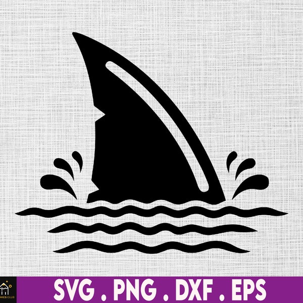 Shark Fin Svg - Etsy
