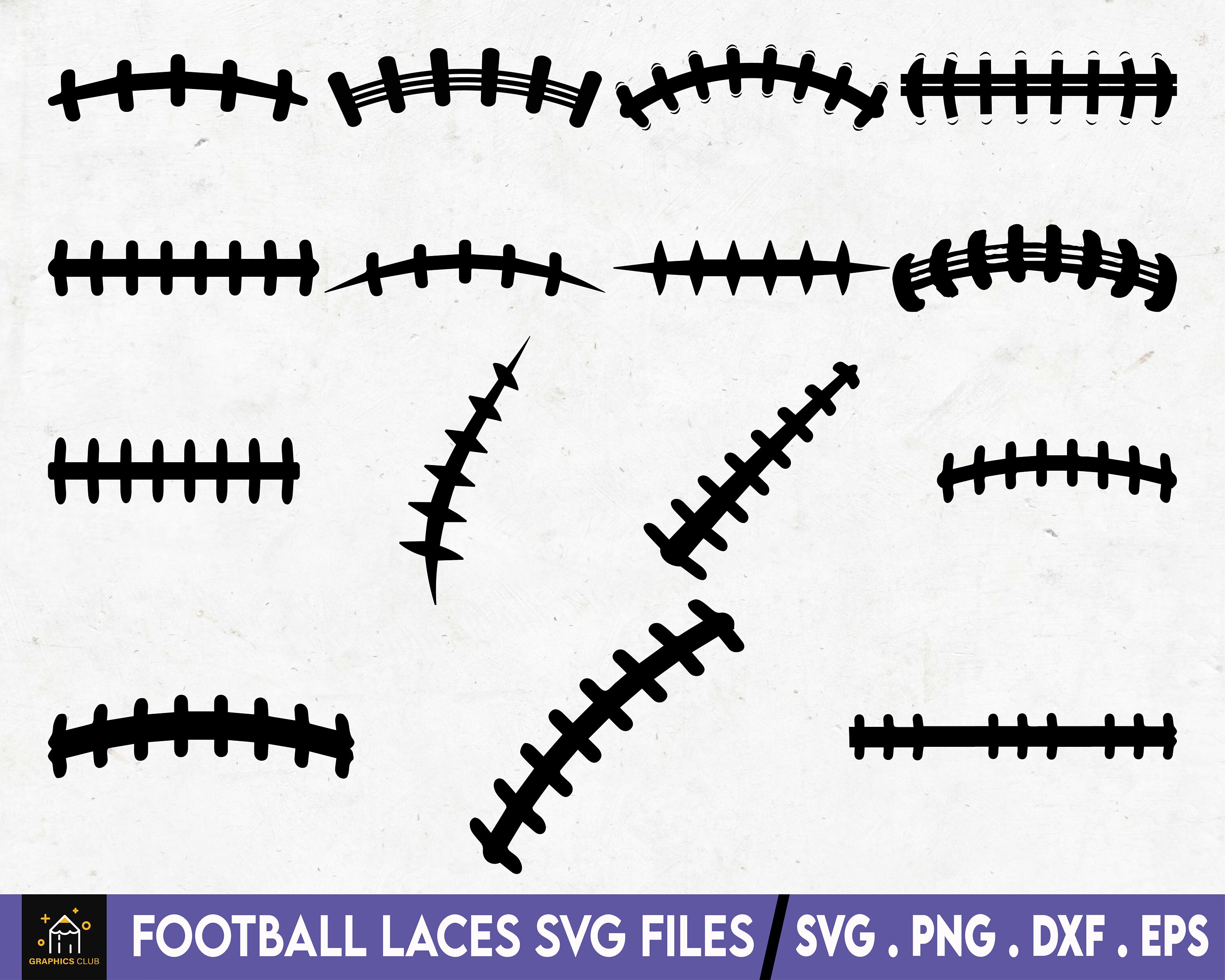 Football Laces Clip Art Black And White