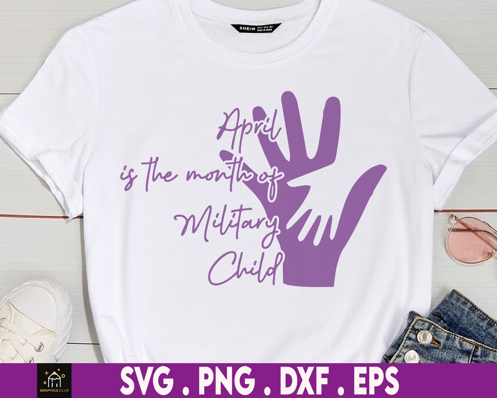 April is the Month of Military Child Svg Purple Up Veteran - Etsy