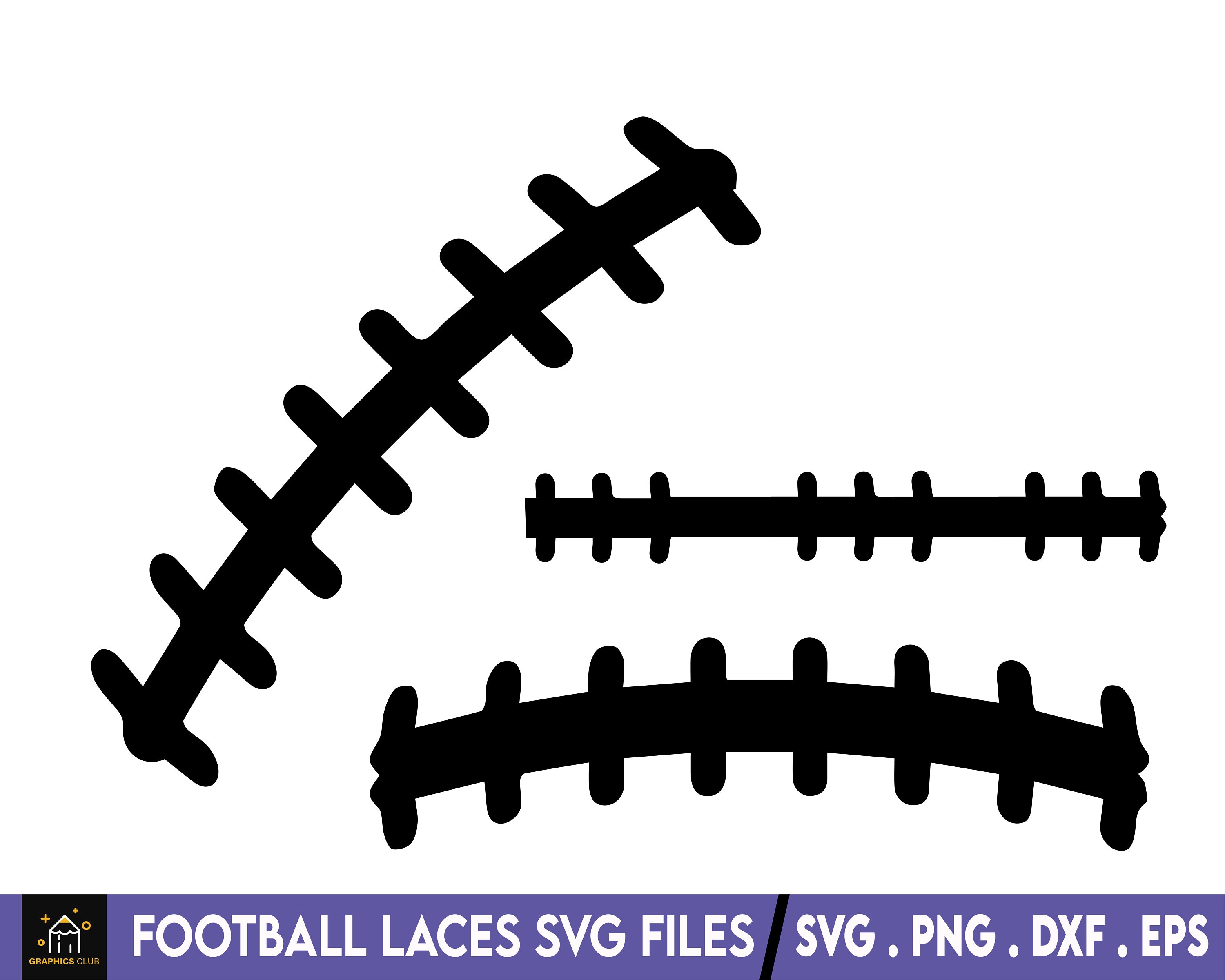 Football Laces Svg Bundle Football Clipart Football Lace - Etsy