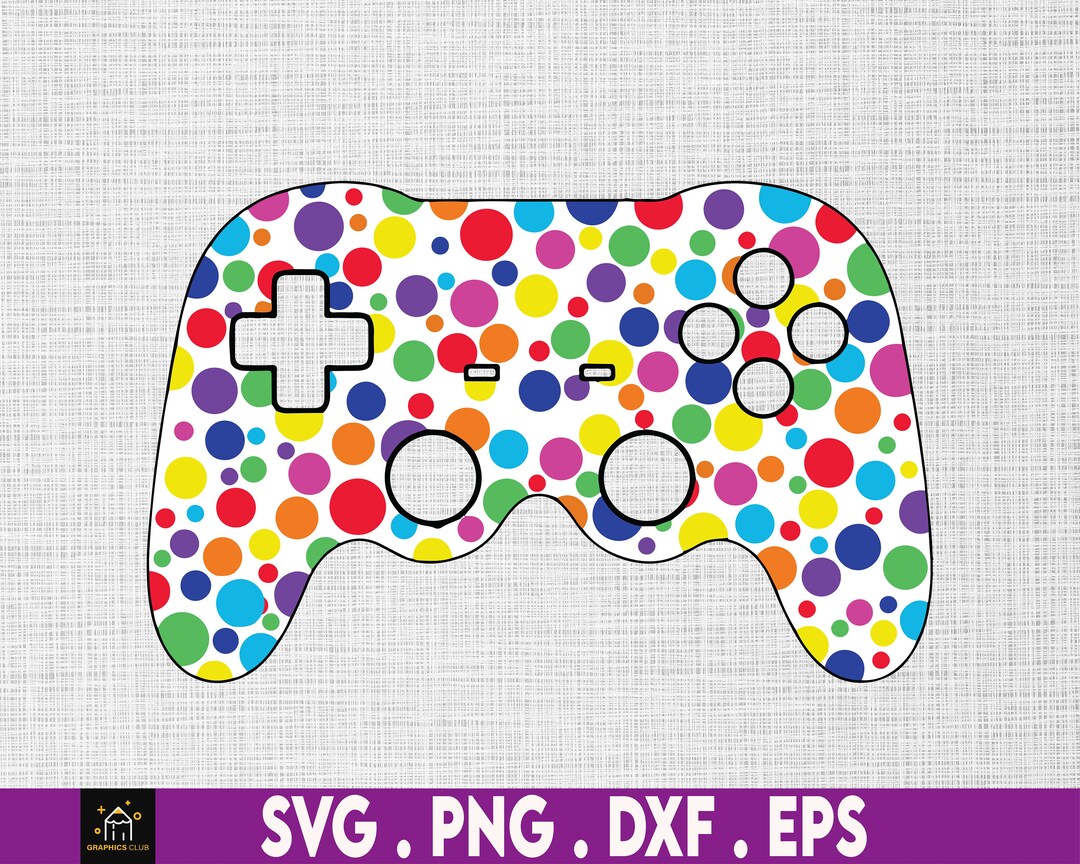 Game Controller International Dot Day Gamers Svg Png, Multicolor ...