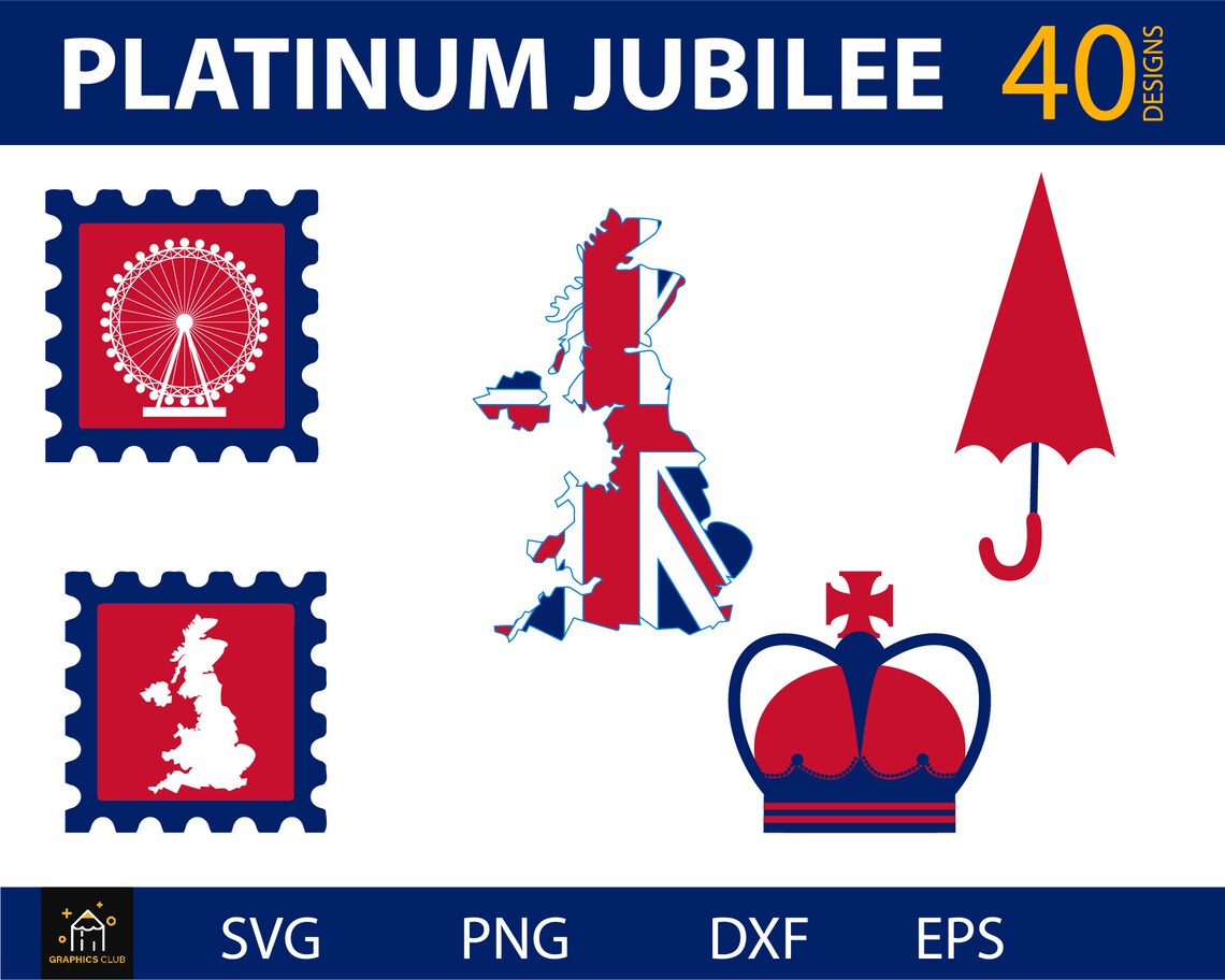 Platinum Jubilee Svg Bundle Queen Svg Queens Jubilee Svg - Etsy