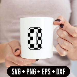 Checkered Alphabet and Numbers Svg Bundle, Checkered Letters, Racing ...