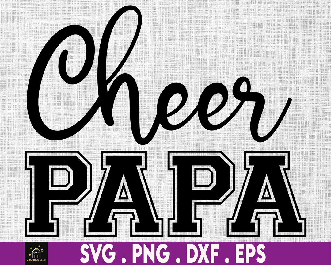 Cheer Papa Svg, Cheer Coach Svg, Cheerleader Svg, Coach Svg, Football ...