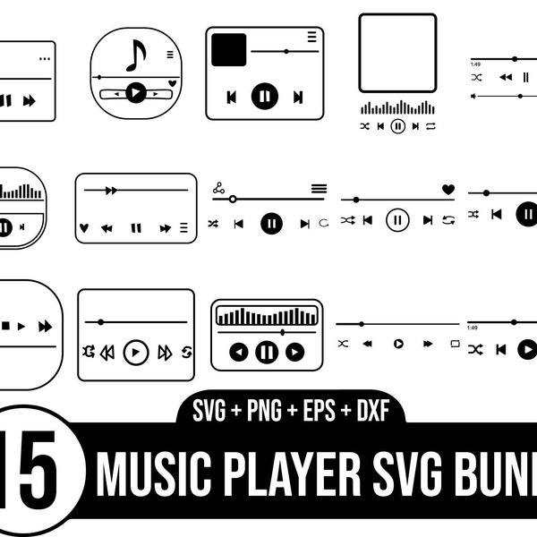 Music Player Svg - Etsy