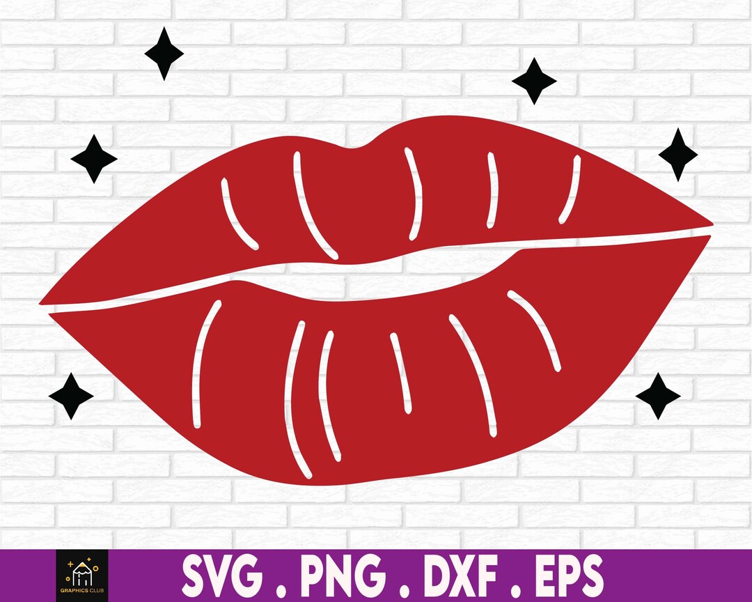 Labios con destellos svg, labios svg, imágenes prediseñadas del día de ...