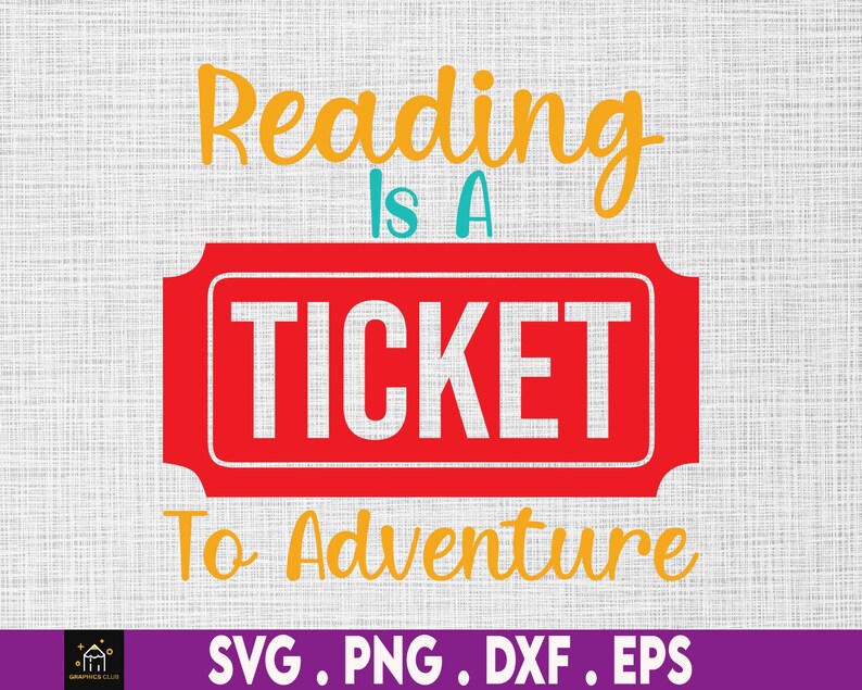 Reading is A Ticket to Adventure Svg Read Across America - Etsy