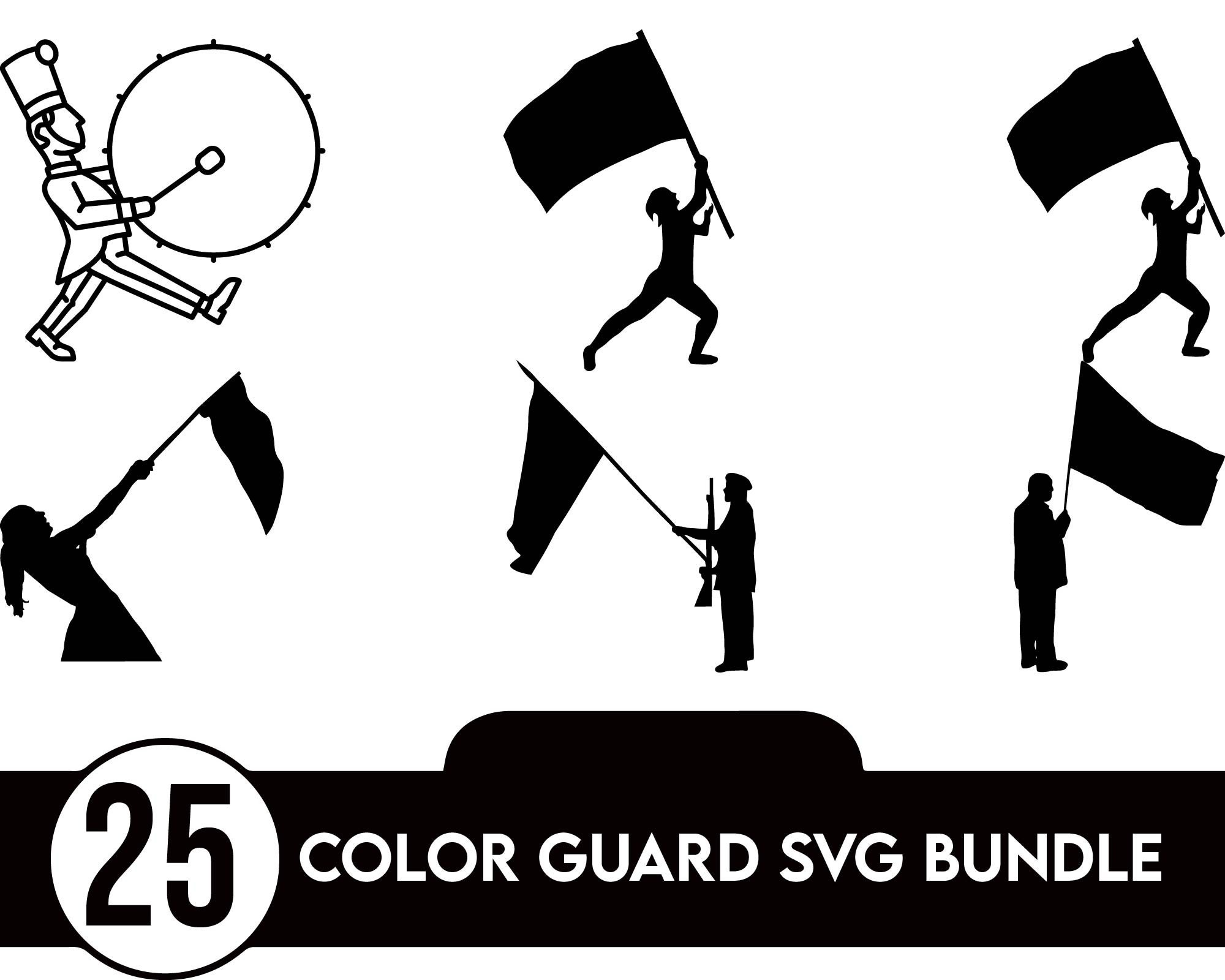 Color Guard Svg Bundle Color Guard Svg Color Guard Flag - Etsy Canada