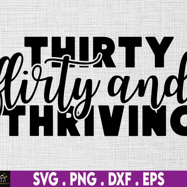 Thirty Svg - Etsy