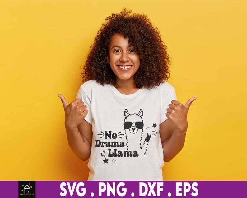 No Drama Llama SVG Cut File Funny Llama SVG Cricut Alpaca - Etsy