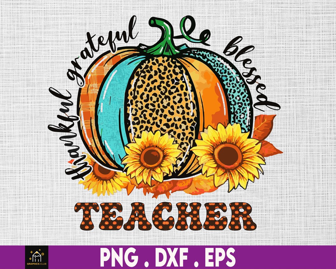 Autumn Fall Outfit Teacher Thankful Grateful Blessed Pumpkin - Etsy
