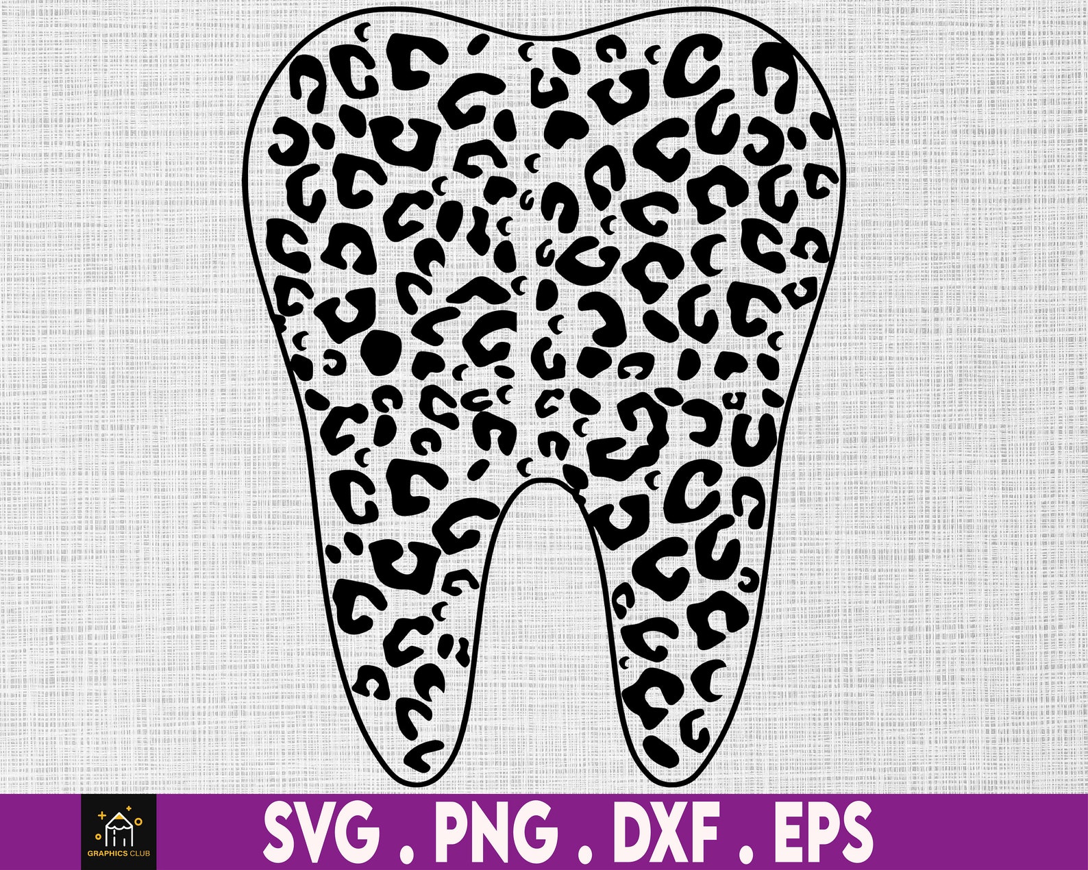 Tooth Svg Dental Svg Teeth Svg Dentist Tooth Svg Leopard - Etsy
