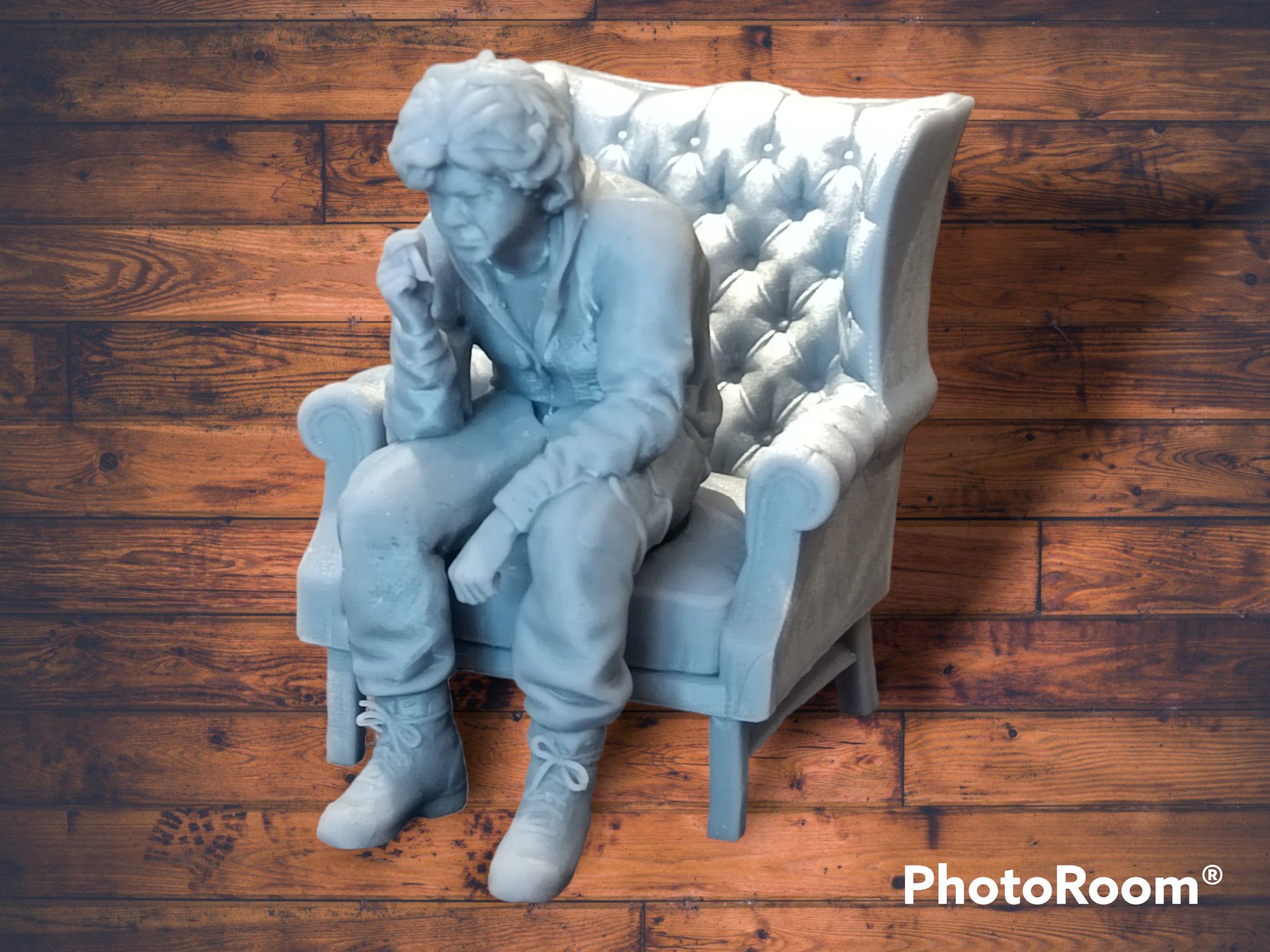Akira Nakai-san Smoking and Sitting in Chair 3D Print RWB Scale 1:18 ...