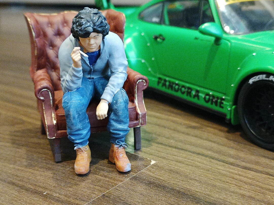 Akira Nakai-san Smoking and Sitting in Chair | 3D Print | RWB | Scale 1 ...