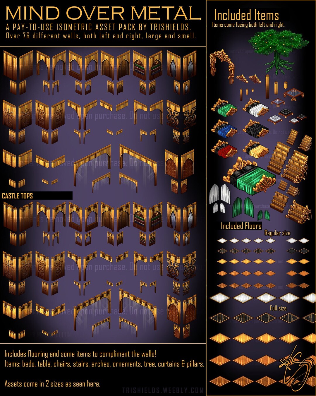 Mind Over Metal - Isometric Assets - Etsy