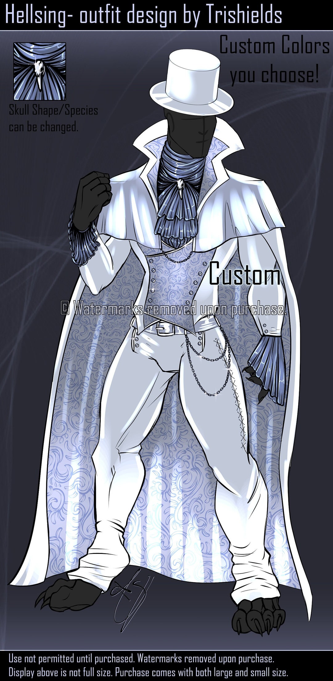 Hellsing Custom Outfit Adopt - Etsy