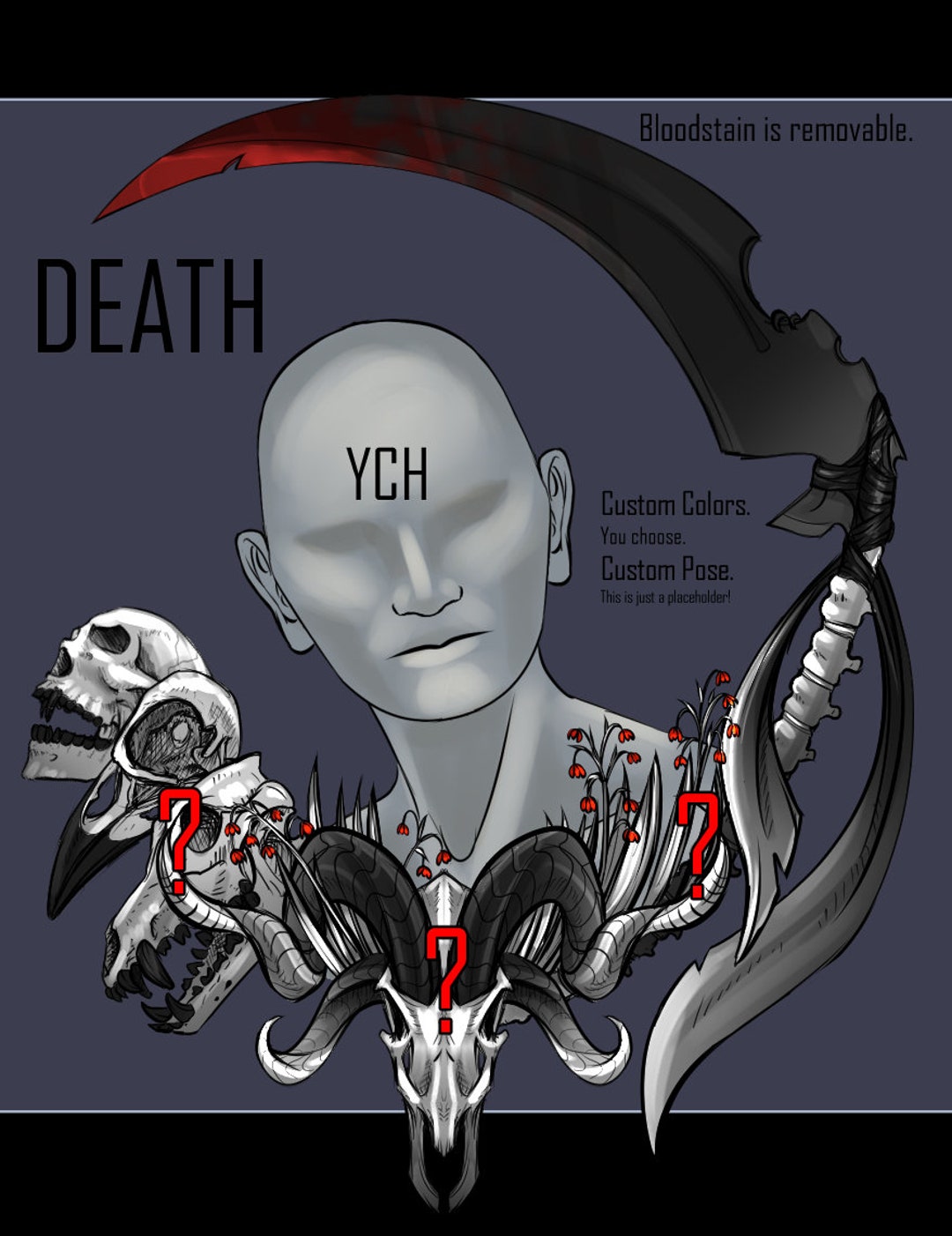 YCH Death Cameo - Etsy