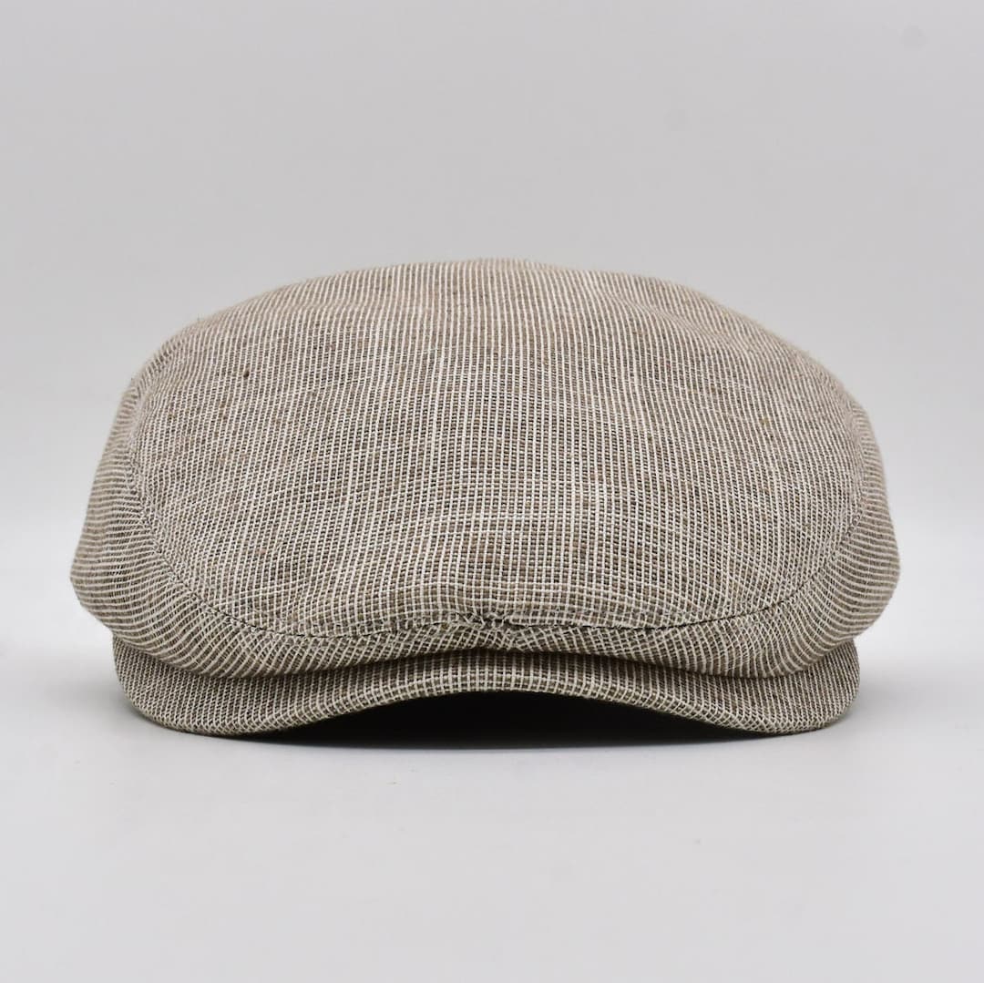 Irish Linen Flat Cap: Summer Newsboy Hat, Peaky Blinders Style - Etsy