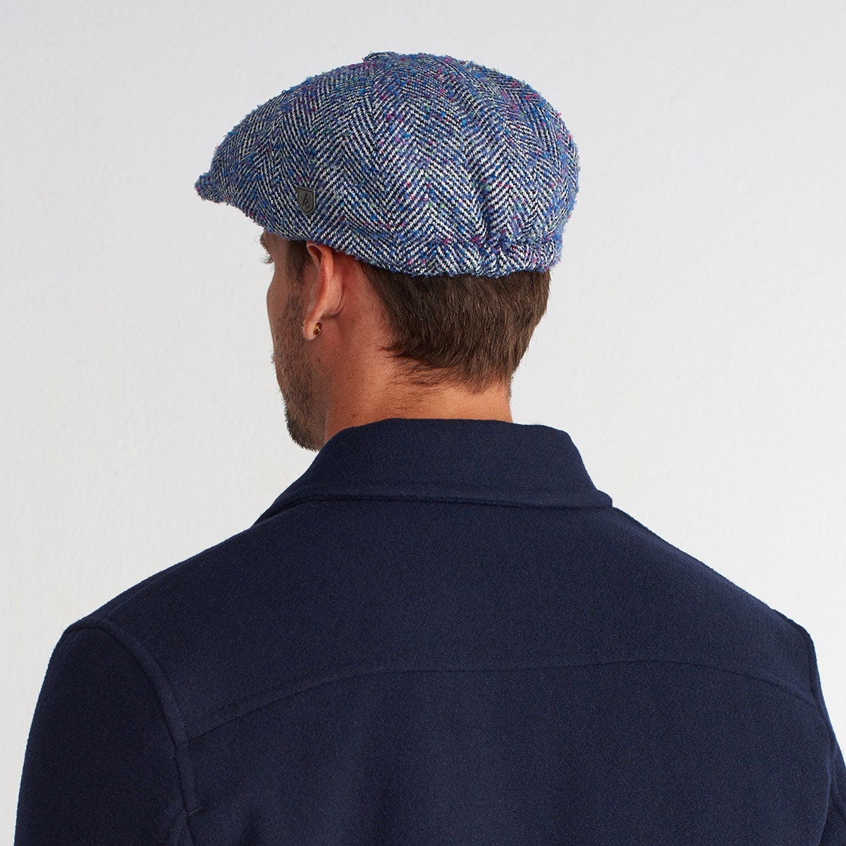 Herringbone Pattern Driving Cap, Gatsby Hat, Wool Newsboy Cap, Peaky ...