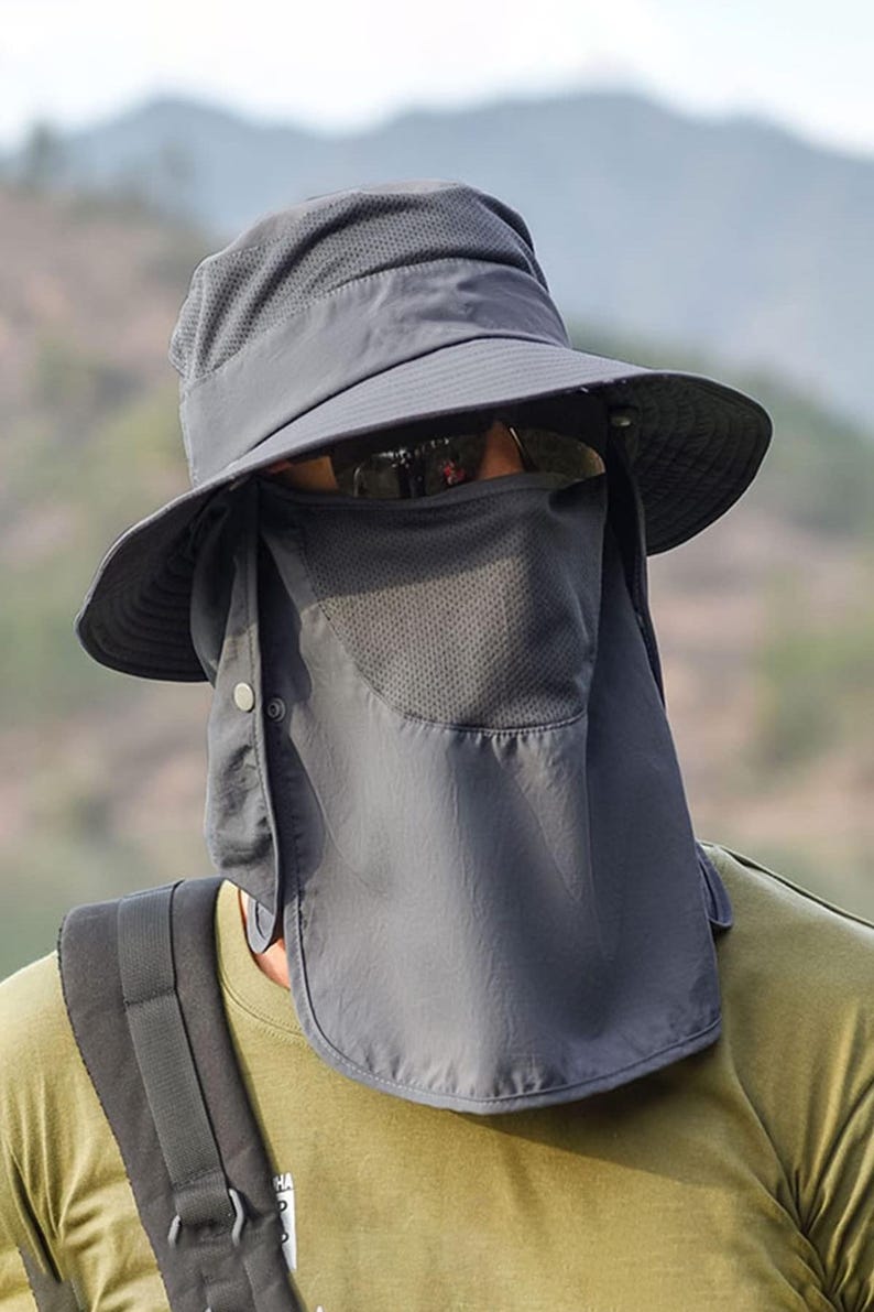 Legionnaires Sun Hat: UV Protection, Removable Face & Neck Cover - Etsy ...
